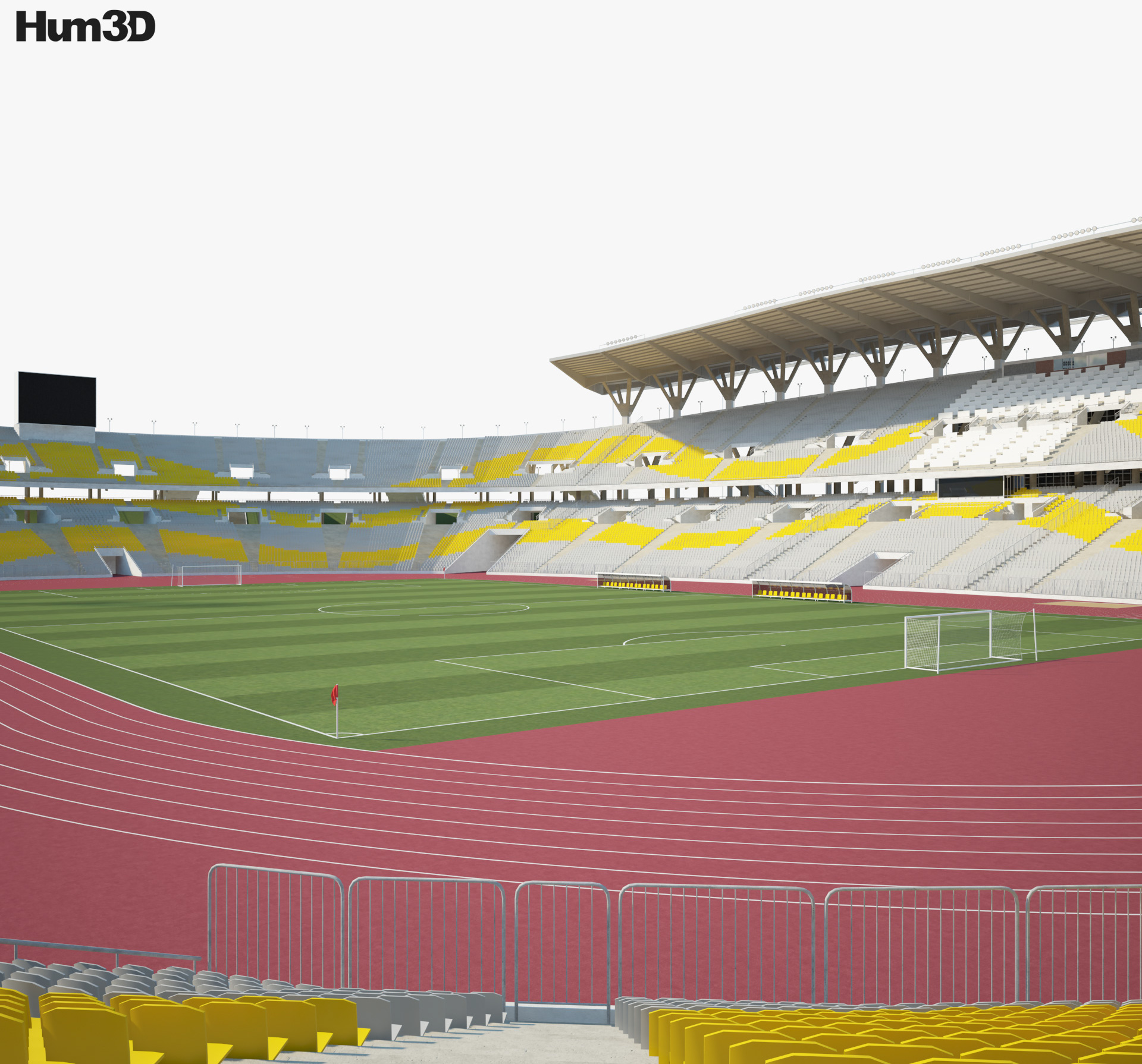 Estadio Borg El Arab Modelo 3D - Descargar Estadio Deportivo on ...