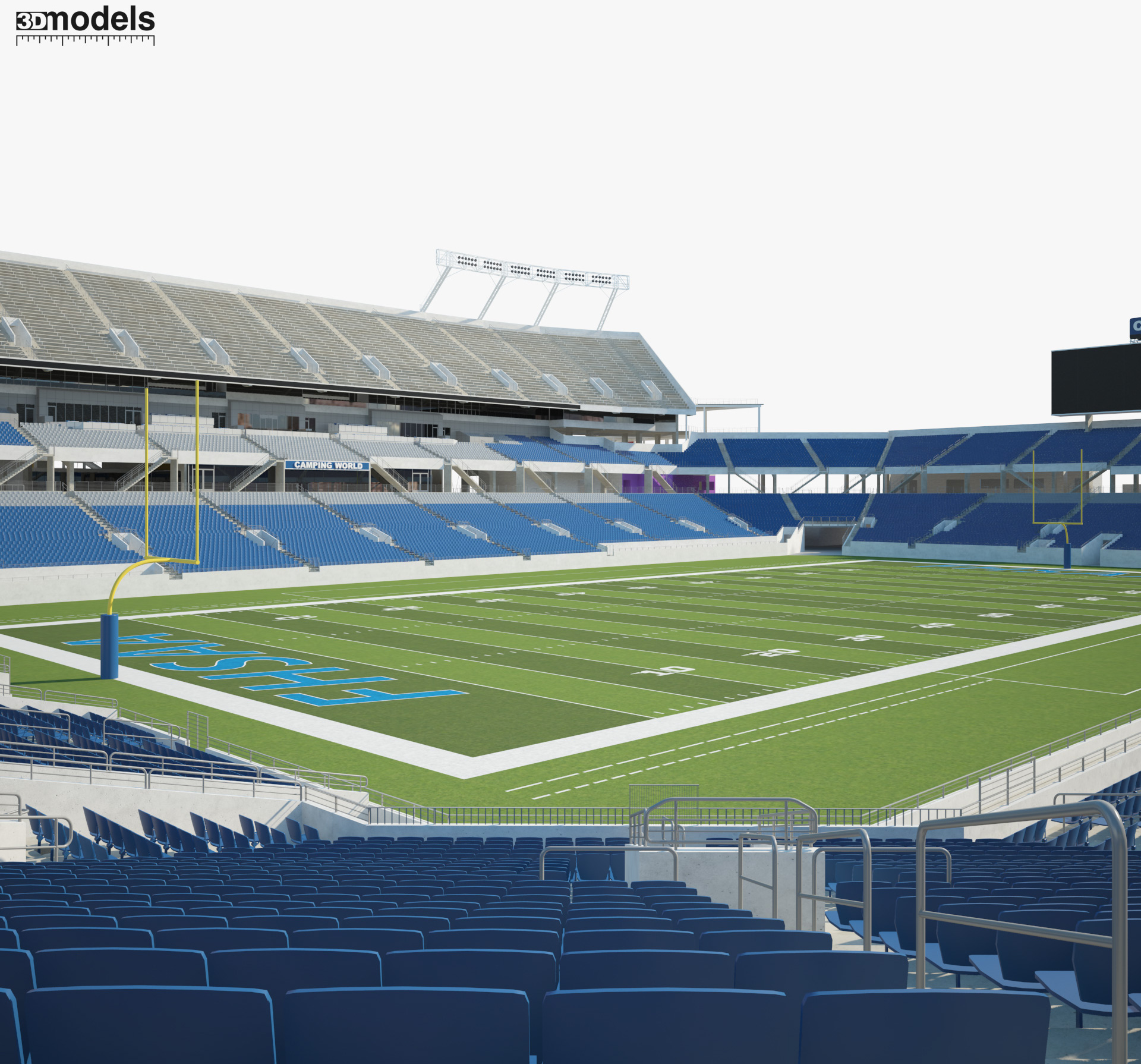 Camping World Stadium 3D model - Download Stadium on 3DModels.org