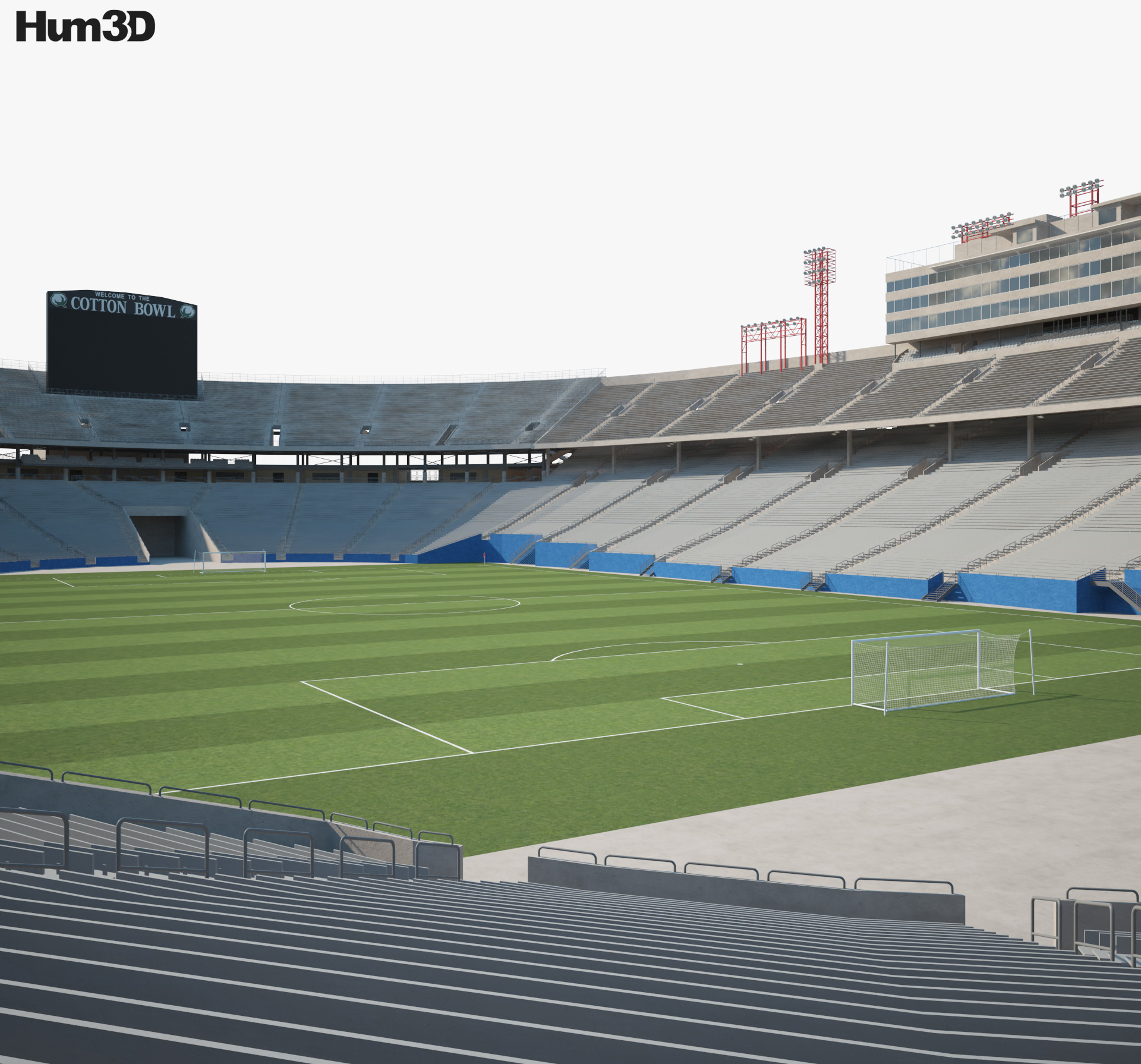 Cotton Bowl stadium 3D model - Download Stadium on 3DModels.org