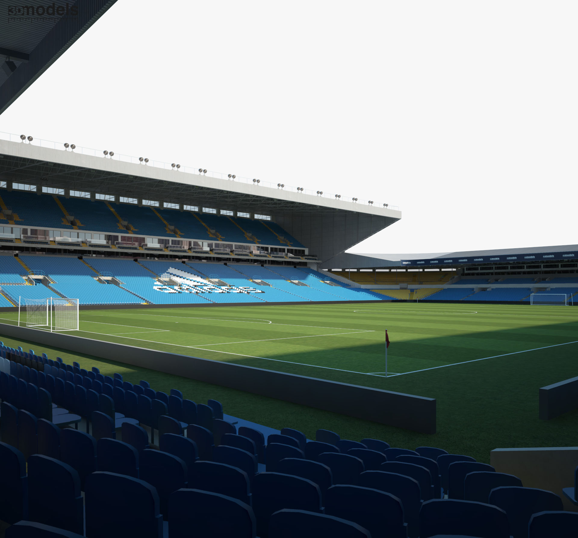 Elland Road 3D model - Download Stadium on 3DModels.org