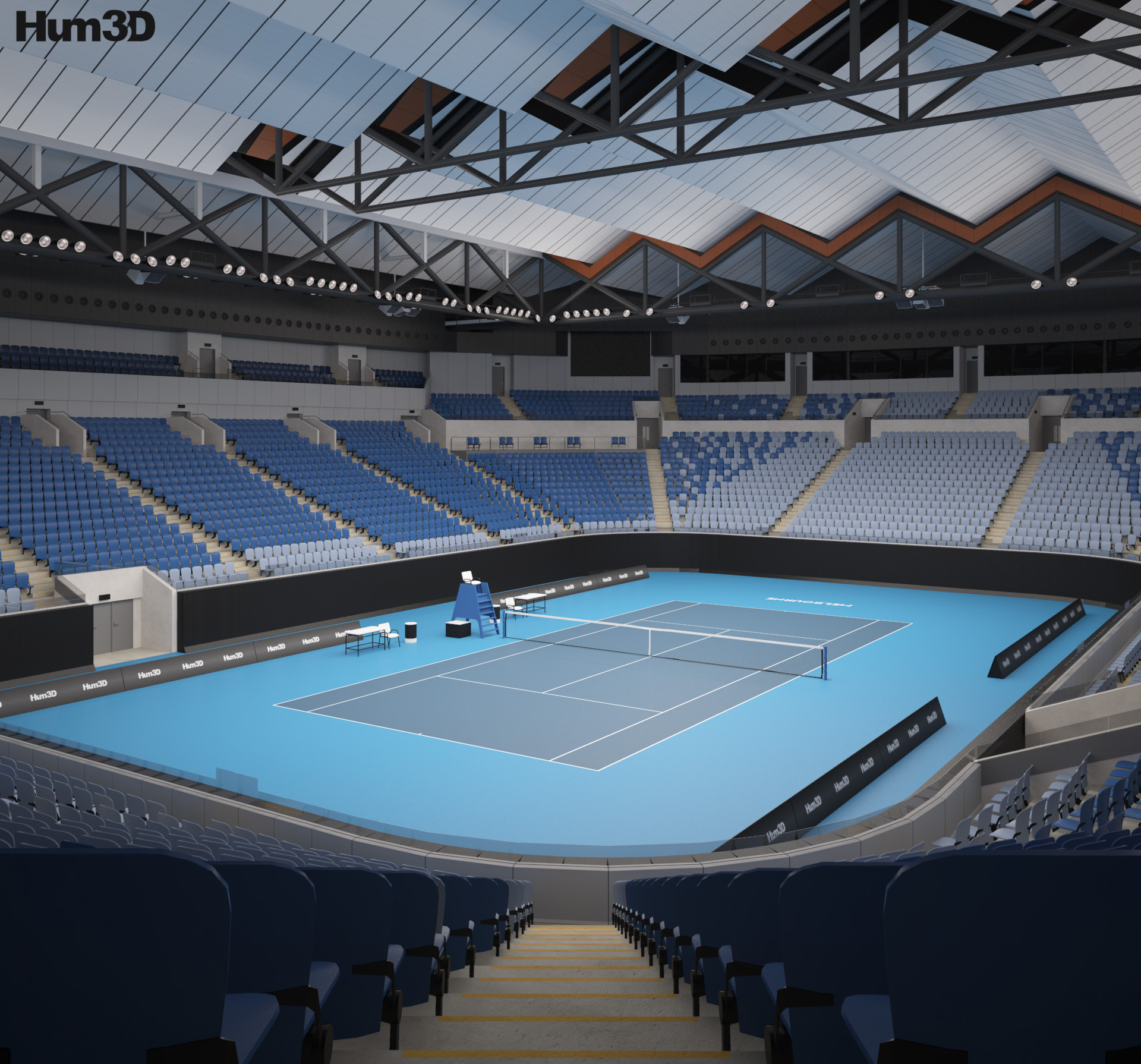 Margaret Court Arena 3D model - Download Stadium on 3DModels.org