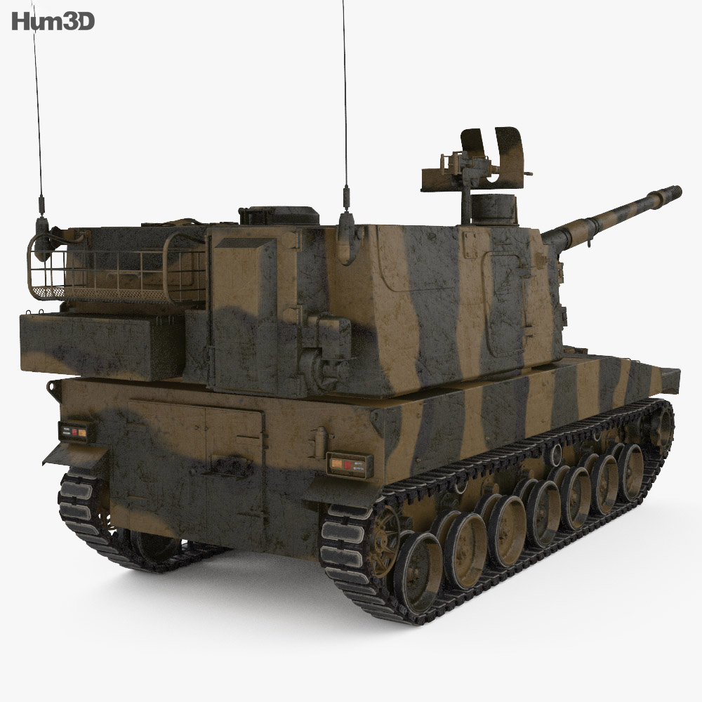 Type 99 155 mm self-propelled Howitzer Modelo 3D - Baixar Sistemas de ...