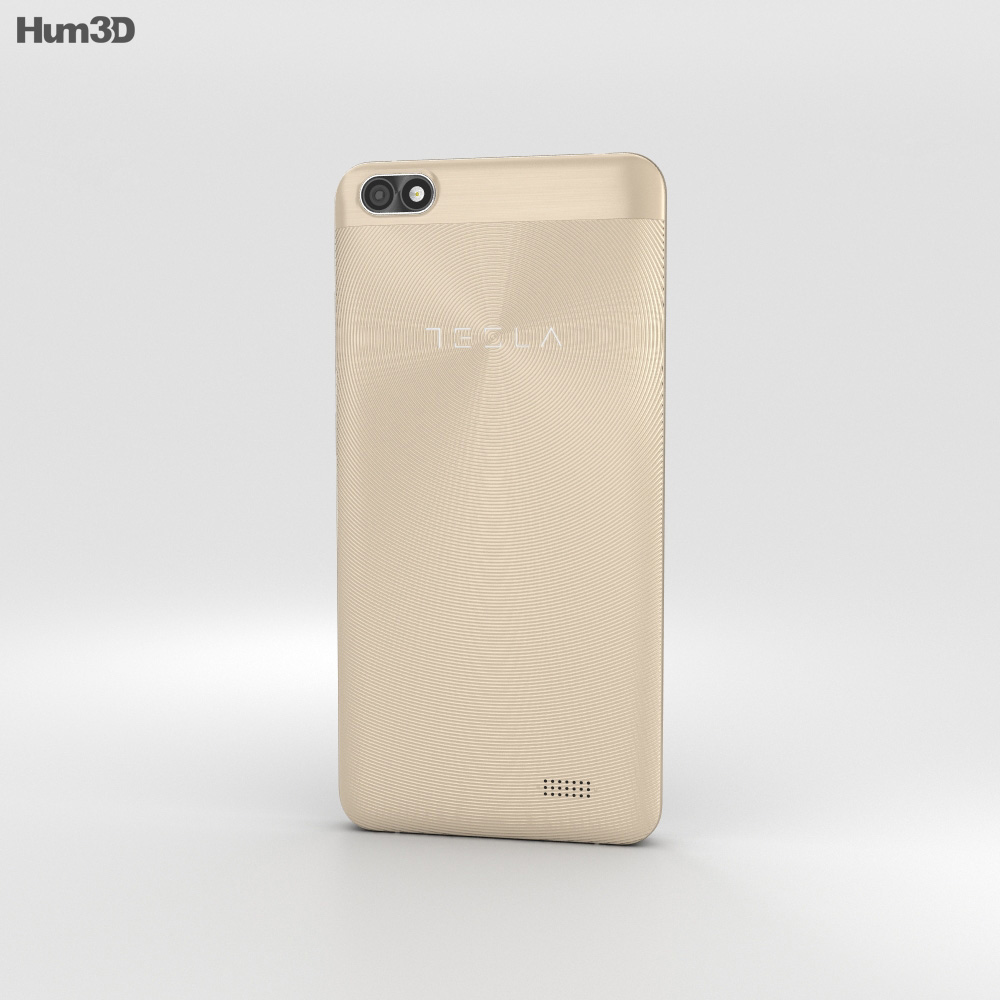 Tesla 6.2 Lite Gold 3D model - Download Phones on 3DModels.org