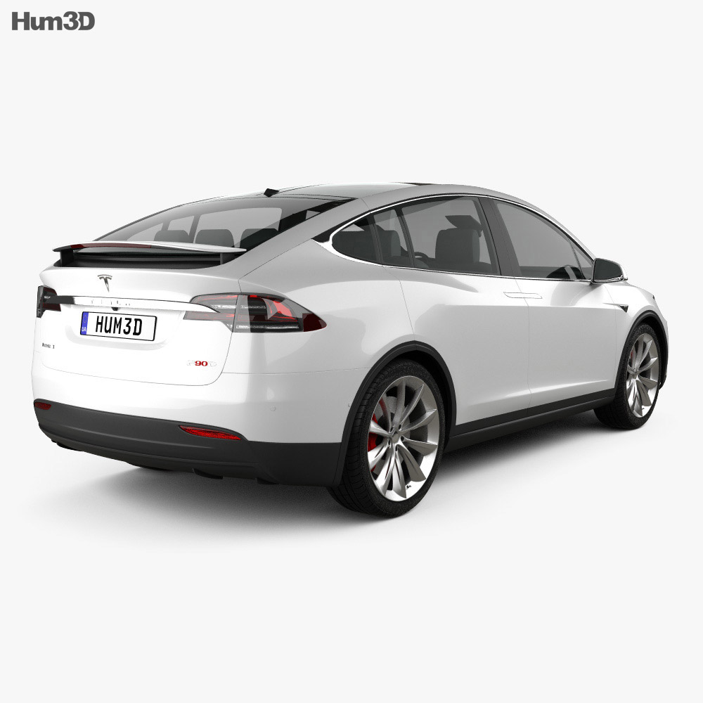Tesla Model X 2021 3D 모델 - 다운로드 Crossover SUV on 3DModels.org