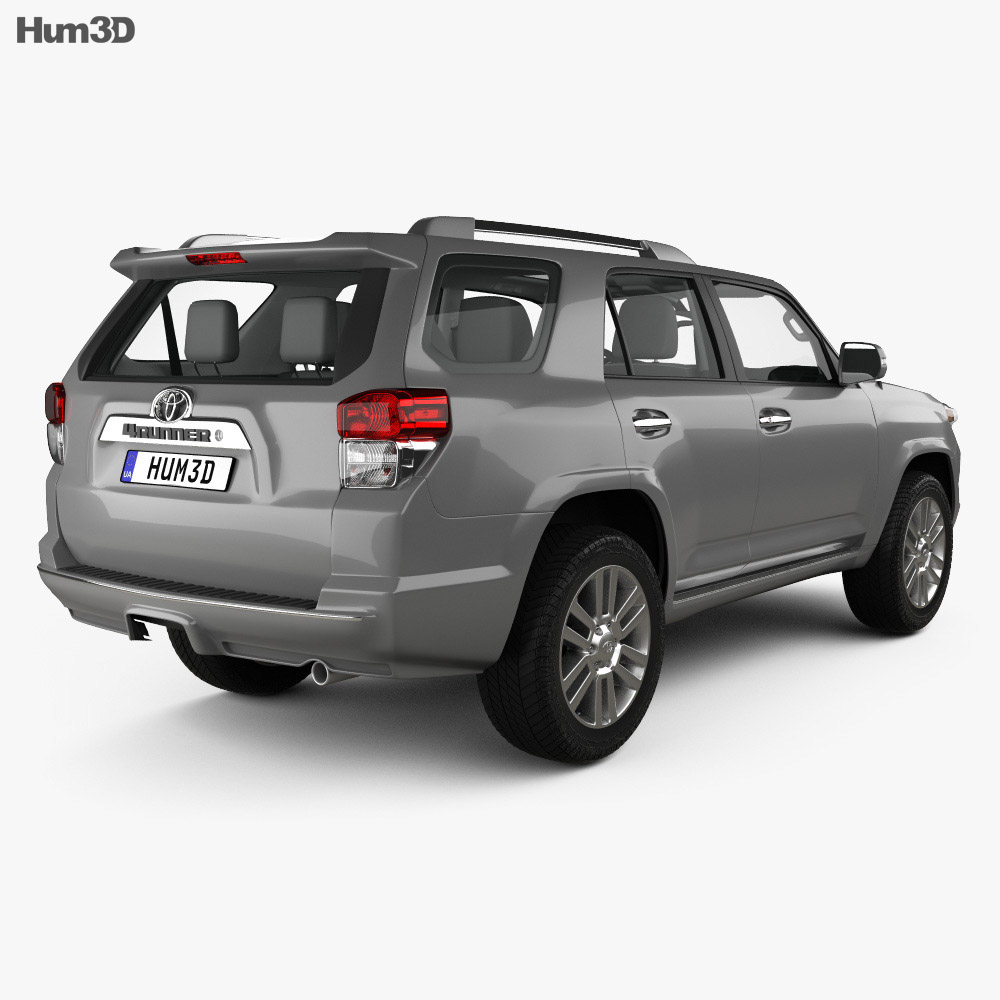 Toyota 4Runner with HQ interior 2013 3D model - Download Crossover SUV ...