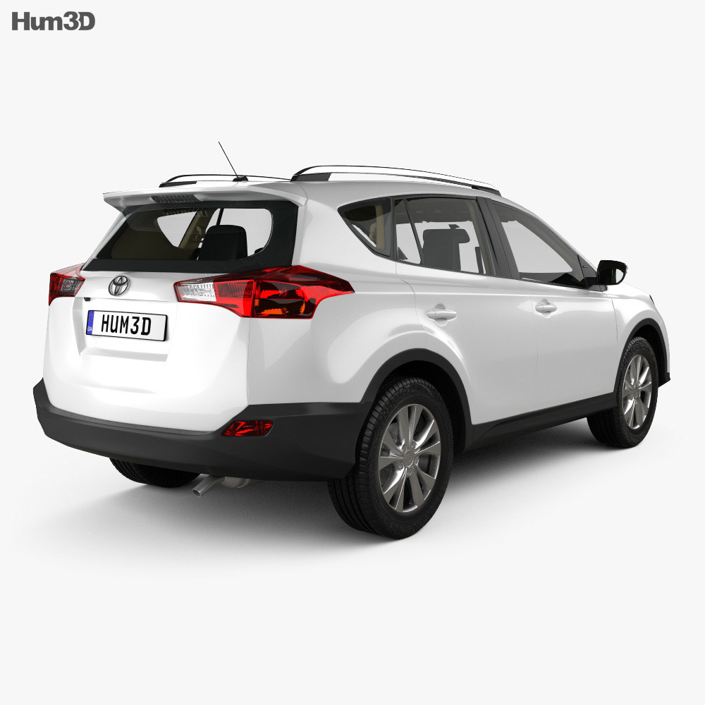Toyota RAV4 인테리어 가 있는 2016 3D 모델 - 다운로드 Crossover SUV on 3DModels.org