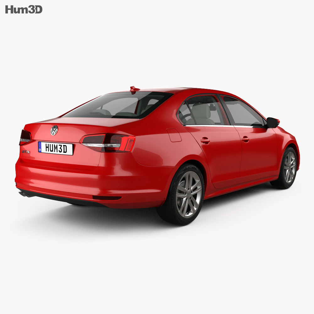Volkswagen Jetta with HQ interior 2018 3D model - Download Sedan on ...