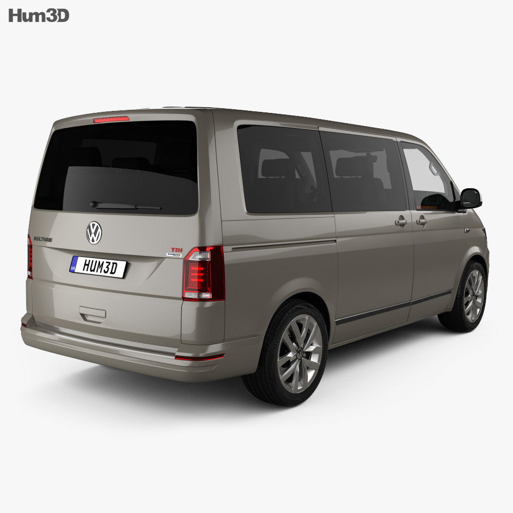 Volkswagen Transporter (T6) Multivan com interior 2019 Modelo 3D ...
