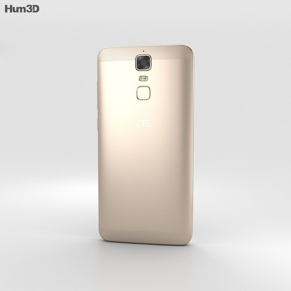 ZTE Blade A2 Plus Gold 3D model - Download Phones on 3DModels.org
